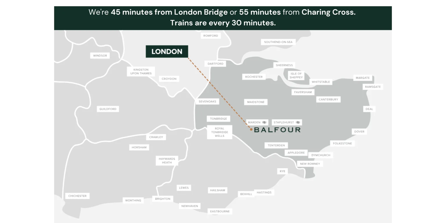 Get to Balfour Winery from London, in less than an hour, with our free ...